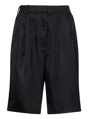 THE FRANKIE SHOP Marfa Straight-leg Bermuda Shorts - Black