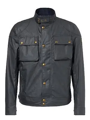 Belstaff Racemaster Waxed-cotton Jacket - Dark Navy