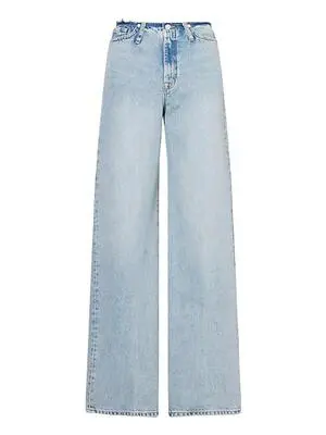 7 For All Mankind Lotta Wide-leg Denim Jeans - Blue Erosion