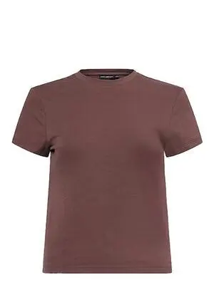 Good American Cotton-jersey T-shirt - Bitter Cocoa