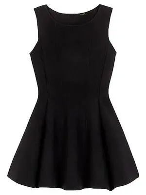 Maje Bow-embellished Flared Mini Dress - Black