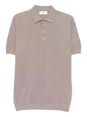 LARDINI Buttoned Polo Shirt - Neutrals