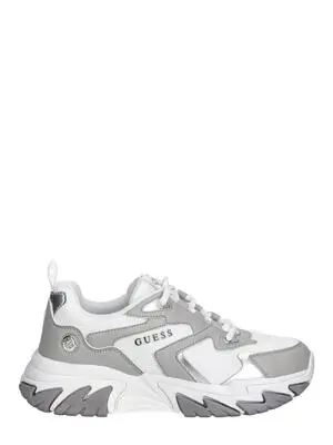 Guess Logo Detail Sneakers - White