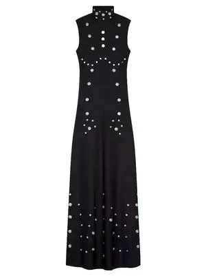 Coperni Snap Embellishment Dress - Black