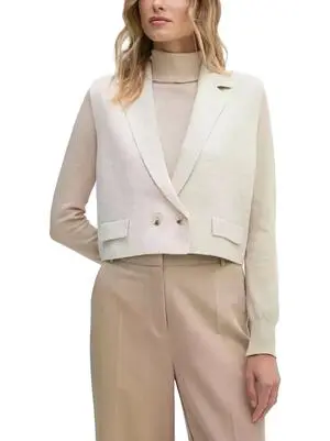 OUI Cropped Double-Breasted Jacket