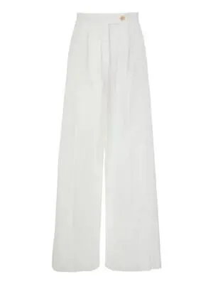 SEMICOUTURE Wide-leg Trousers - White