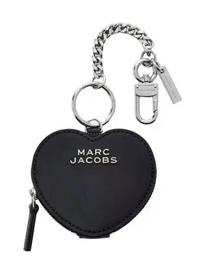 Marc Jacobs Heart Cookie Leather Charm - Black