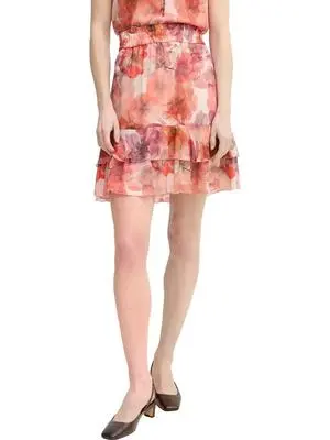 MARC AUREL Floral-pattern Mini Skirt - Pink