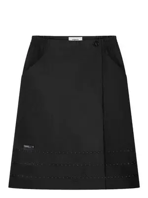 Coperni Seam Detail Midi Skirt - Black
