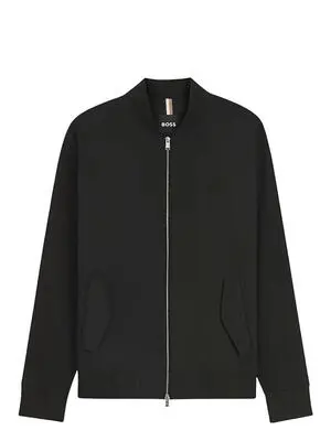 BOSS Zip-up Bomber Jacket - Black