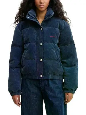 Miss Sixty Padded Corduroy Jacket - Blue