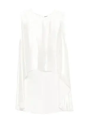 ELEH Asymmetric Sleeveless Top White