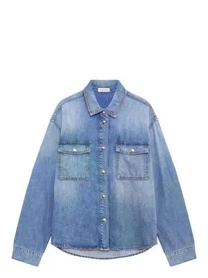 ANINE BING Paxton Button-up Shirt - Blue