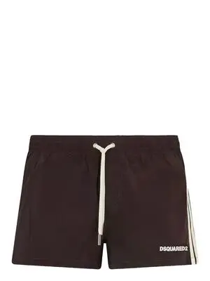 Dsquared2 Logo-print Swim Shorts - Brown