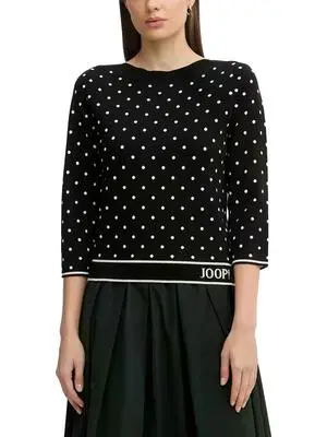 JOOP! Polka Dot Print Sweater - Black
