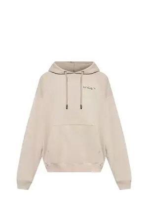 Off-White Logo-print Hoodie - Neutrals