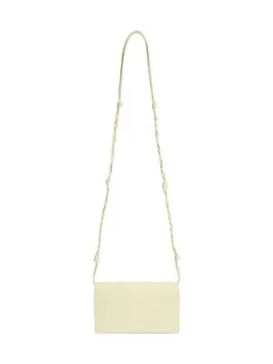JIL SANDER Tangle Hand-Knotted Strap Bag Yellow