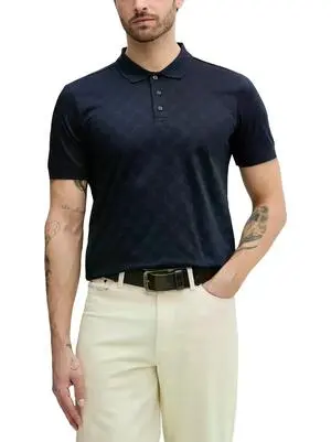 JOOP! Short Sleeve Polo Shirt - Blue