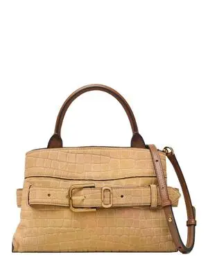 Marc Jacobs The Suede Croc Dakota Tote Bag - Brown