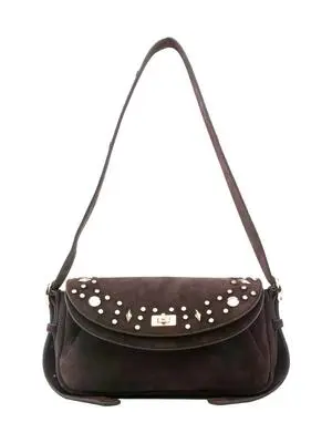 SANDRO Embellishment Flap Shoulder Bag