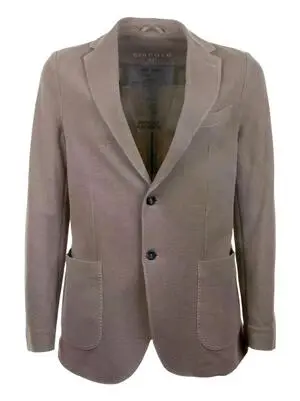 CIRCOLO 1901 Single-breasted Oxford Blazer - Neutrals