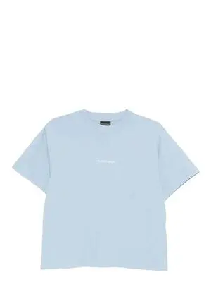 Balenciaga Medium Fit T-shirt - Light Blue/white