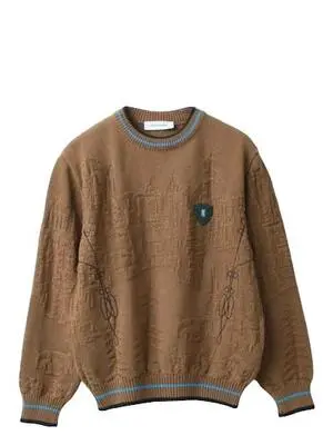 KIKO KOSTADINOV Fitz Sweater - Russet Brown/black/cerulean
