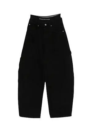 Alexander Wang Logo Elastic Oversized Jeans - Washed Black