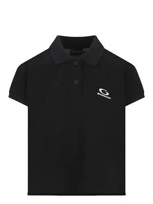 Balenciaga Short Sleeve Polo T-shirt - Black/white