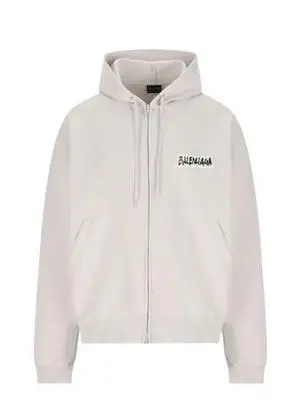 BALENCIAGA Over Zip-Up Hoodie
