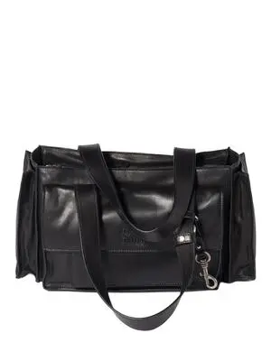 Miu Miu Nappa Leather Shopping Bag - Black
