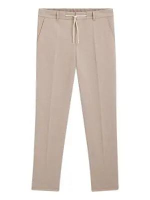 BOSS Tapered-Fit Trousers With Drawstring Khaki