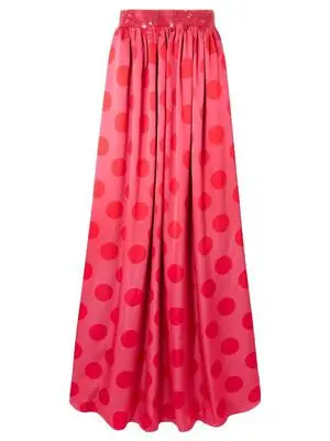 DIMA AYAD Strapless Sequin-embellished Polka-dot Gown - Pink