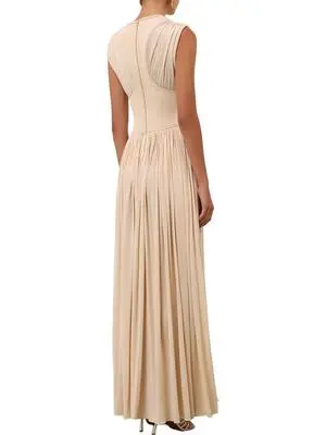 ZIMMERMANNWEAR Luna Column Maxi Dress Cream