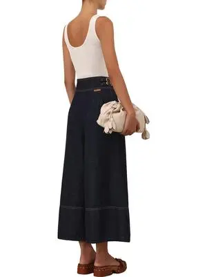 ZIMMERMANNWEAR Denim Culotte - Night Sky