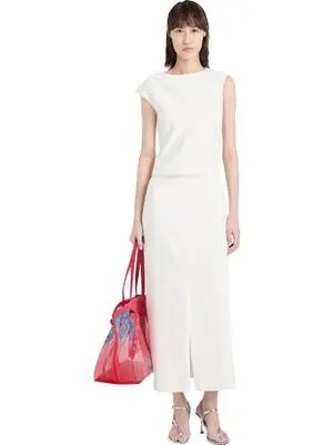 Proenza Schouler Damea Matte Crepe Dress - Ivory