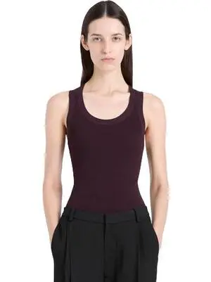 Proenza Schouler Roberts Knit Tank Aubergine