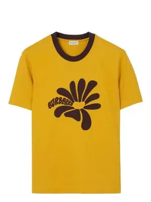 Burberry Daisy Cotton T-shirt - Pear Yellow