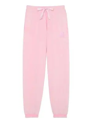 LoveShackFancy Pink X Fleece Joggers - Pink Lollipop Wash