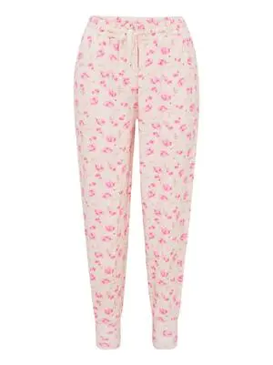 LoveShackFancy Lolana Floral Cotton Jogger - Sterling Dusk