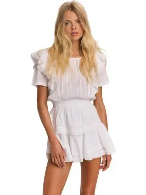 LoveShackFancy Natasha Heritage Dress White