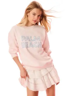 LoveShackFancy LSF Palo Pullover Mellow Rose Palm Beach