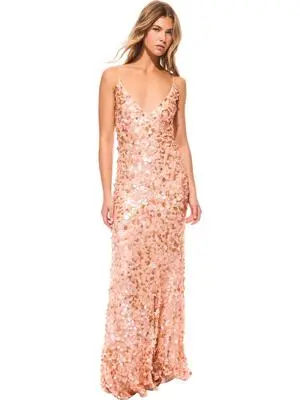LOVESHACKFANCY Emmalisa Sequin Gown