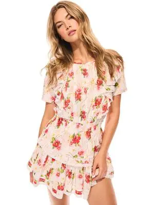 LoveShackFancy Natasha Upcycled Cotton Dress - Island Vibes