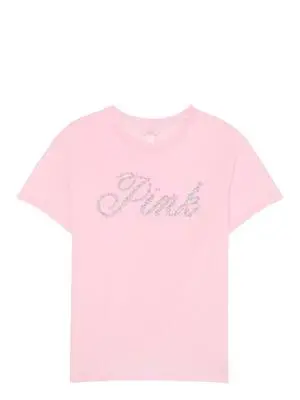 LoveShackFancy X Campus Cotton Tee - Pink Lollipop Wash