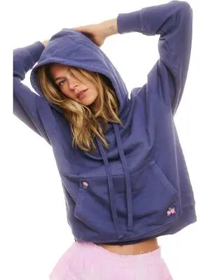 LoveShackFancy Lalita Hoodie Blueberry