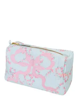 LoveShackFancy Octavia Luna Rosa Fleur Pouch - Spruce Mint