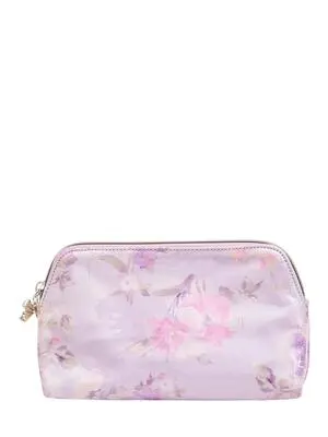 LoveShackFancy Heirloom Floral Travel Pouch - Hibiscus