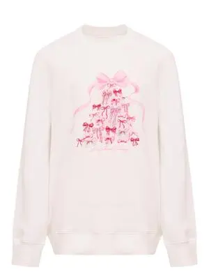 LoveShackFancy Holiday Fleece Pullover - White