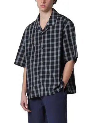 Studio Nicholson Kline Shirt Check Pattern - Black